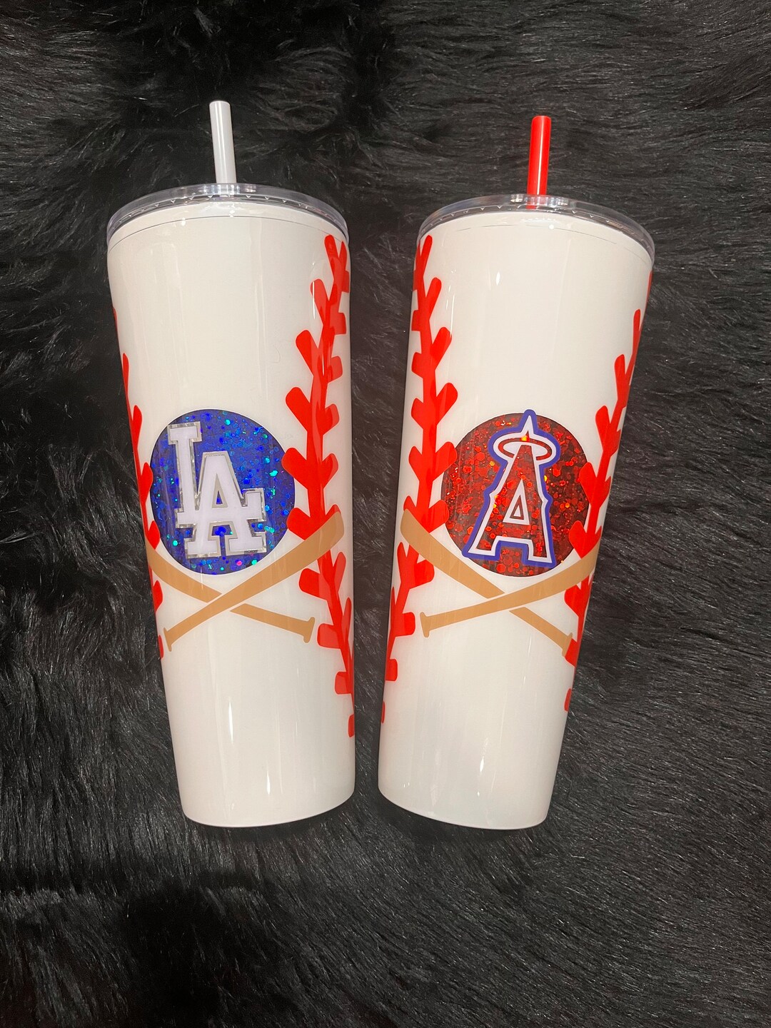 Dodgers Angels Baseball Snow Globe Tumbler - Etsy