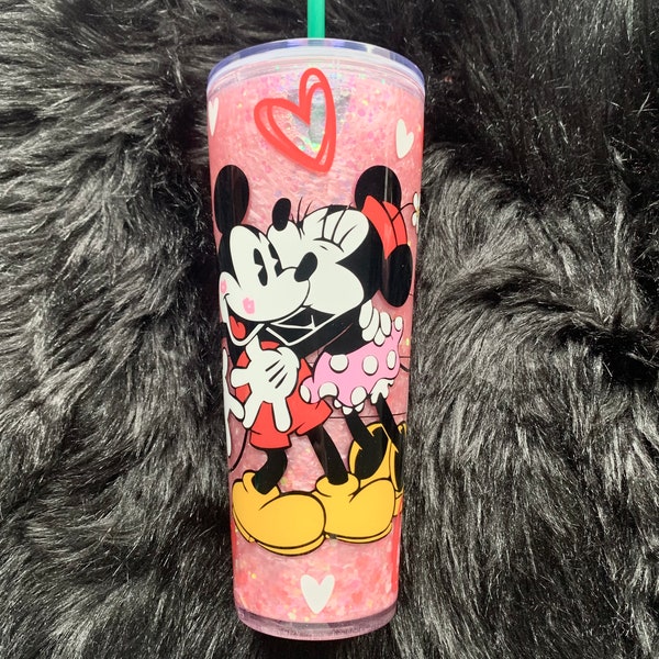 Mickey and Minnie Mouse Snow Globe - Etsy