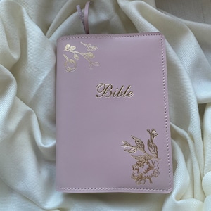 Personalized Leather Bible Cover, Custom Size Bible Cover, Baptism Gift ...