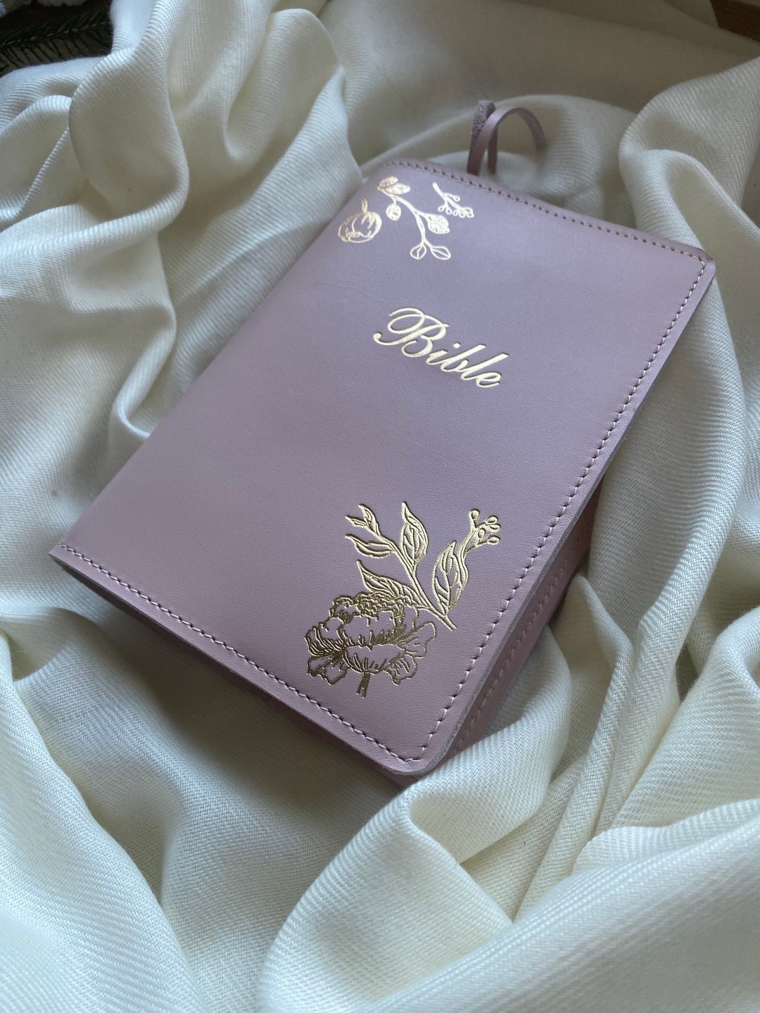 Personalized Leather Bible Cover, Custom Size Bible Cover, Baptism Gift ...