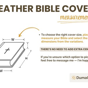 Personalized Leather Bible Cover, Wedding Gift for Friend, Custom Size ...