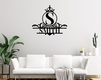 Last Name Letter Sign - Etsy