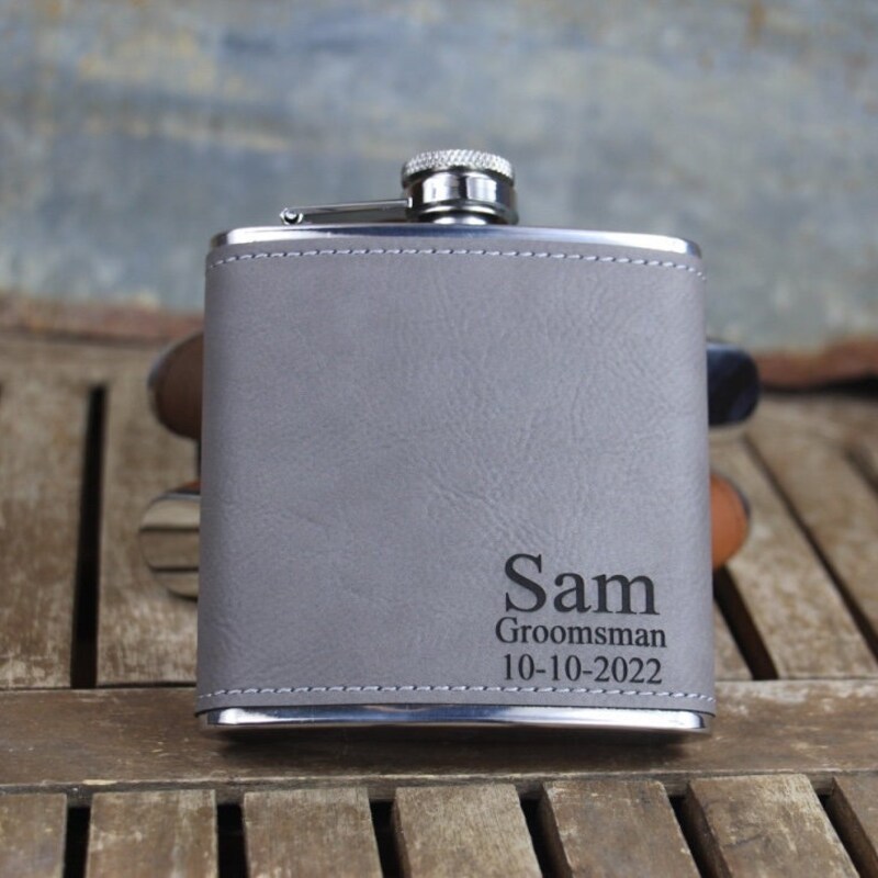Monogram Flask - Etsy