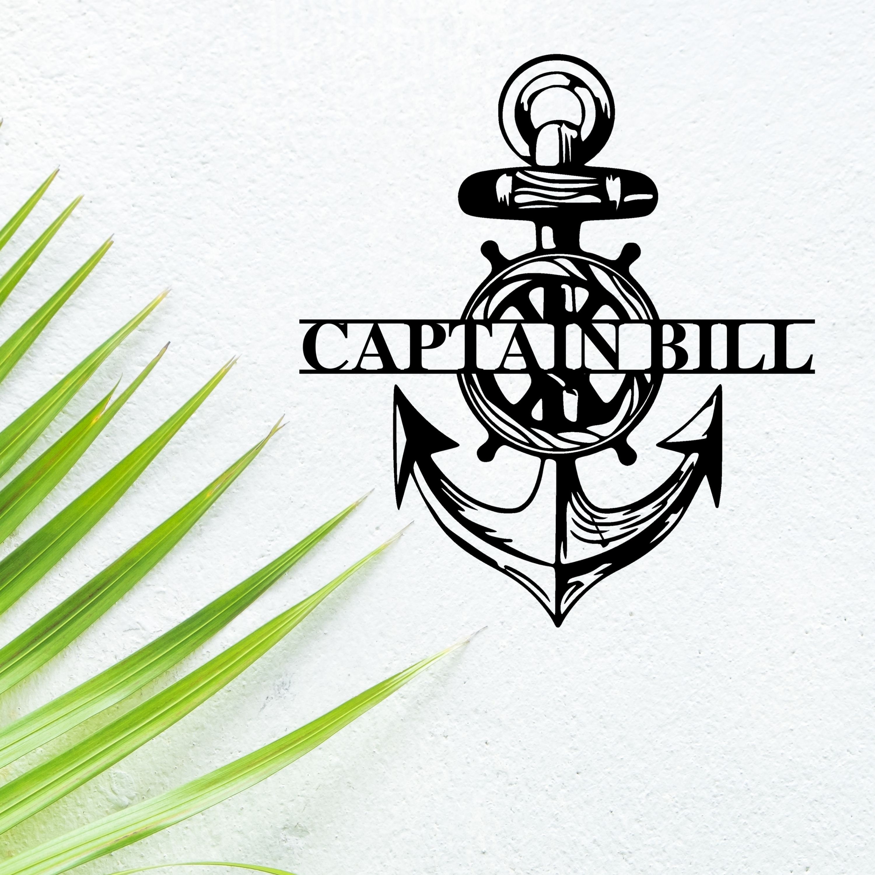 Personalized Metal Anchor Sign-beach House Sign | Etsy