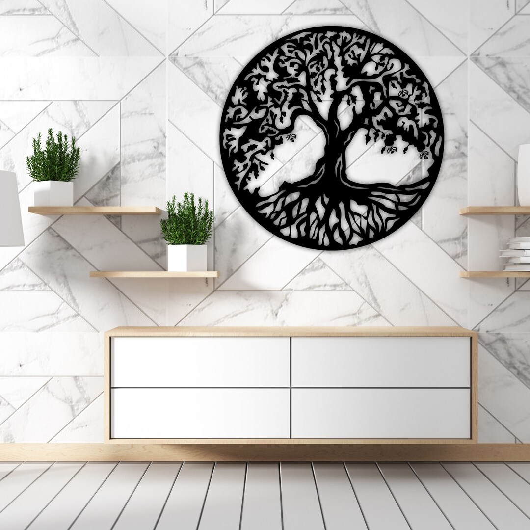 Tree of Life Metal Sign-metal Sign LARGE {indoor/outdoor}-spring ...
