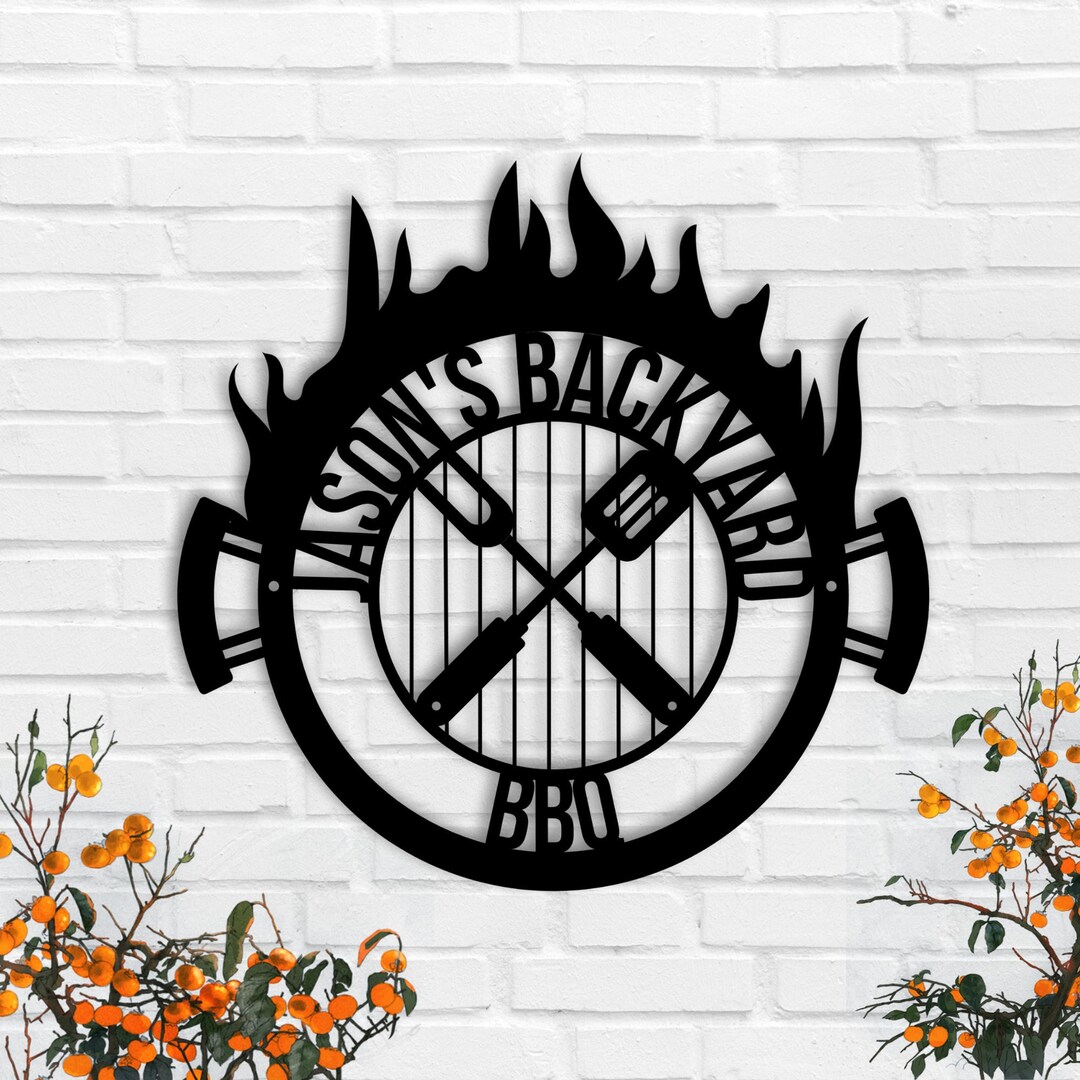 Personalized Metal Grilling Sign-metal Grill Sign-metal BBQ Smoker and ...