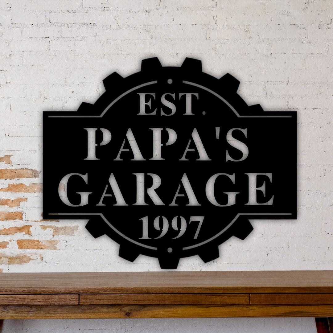 Personalized Garage Sign-metal Sign for Garage-custom Garage Sign ...