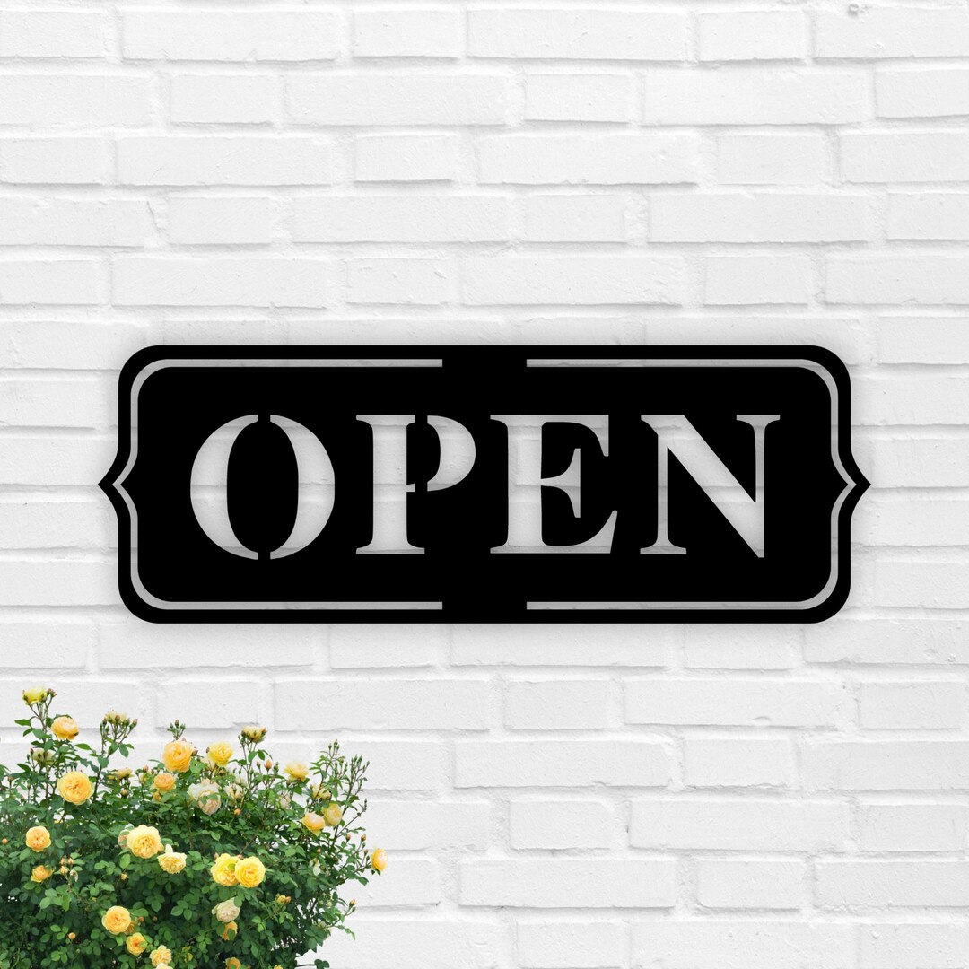 Open Sign-simple Open Sign-open Shop Sign-open Building Sign-open Decor ...