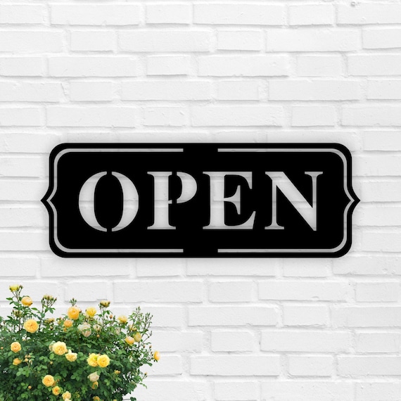 Open Sign-simple Open Sign-open Shop Sign-open Building | Etsy