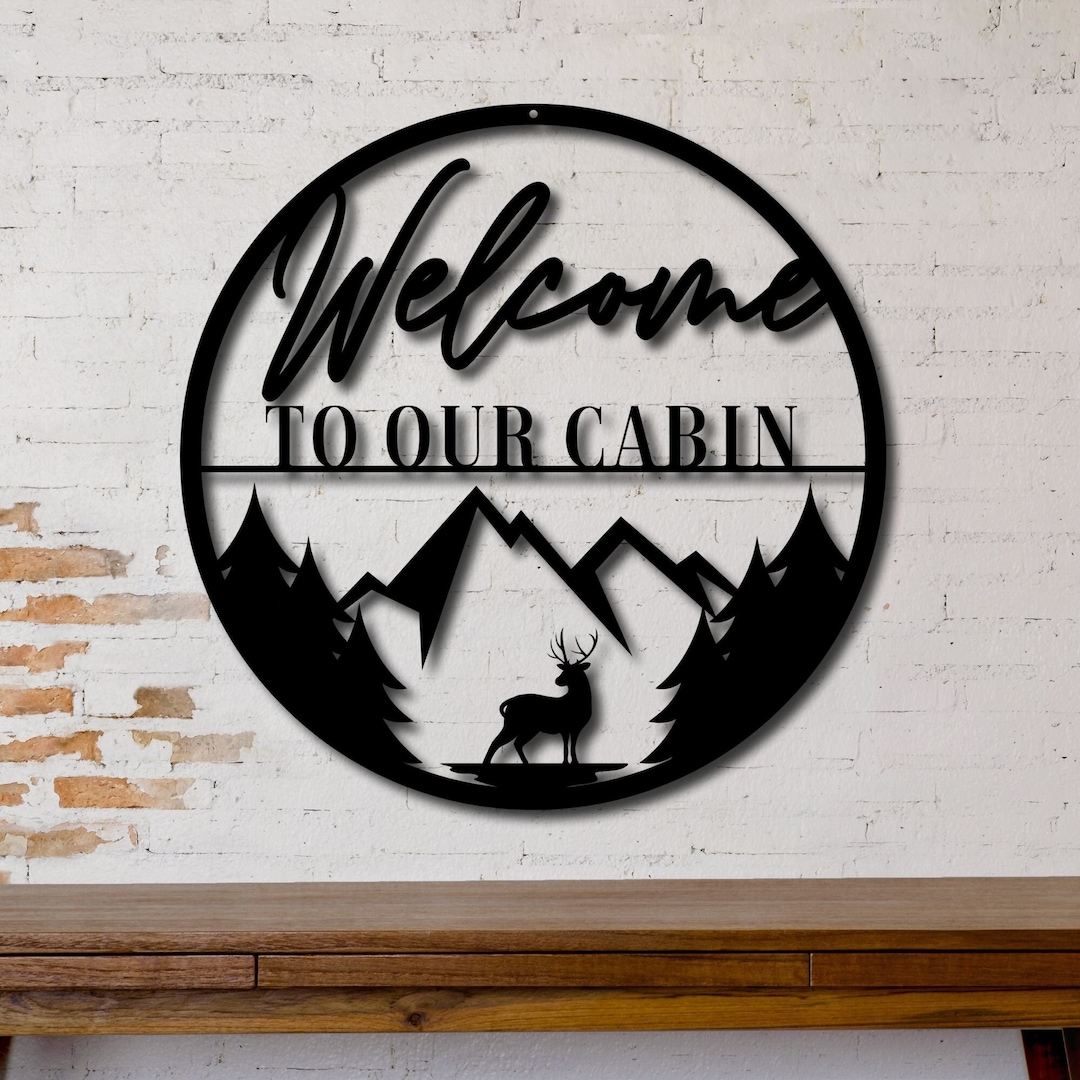Personalized Metal Cabin Sign-outdoor Cabin Sign-personalized Cabin ...