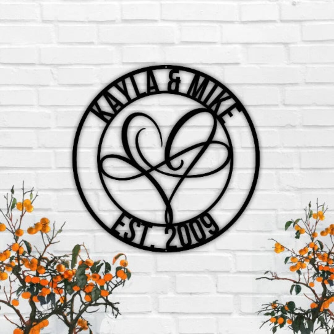 Infinity Sign Containing Names-personalized Metal Infinity Sign ...