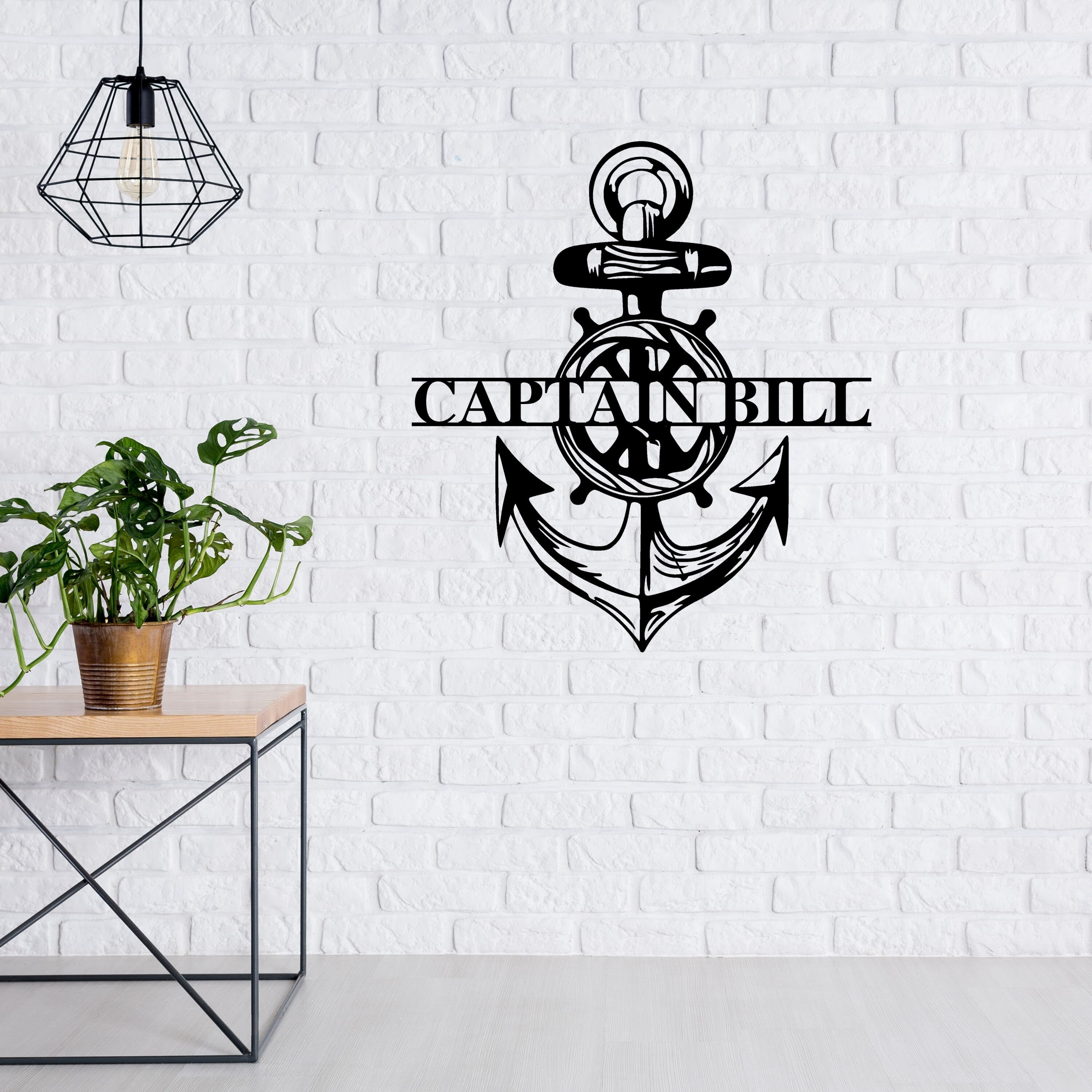 Personalized Metal Anchor Sign-beach House Sign | Etsy