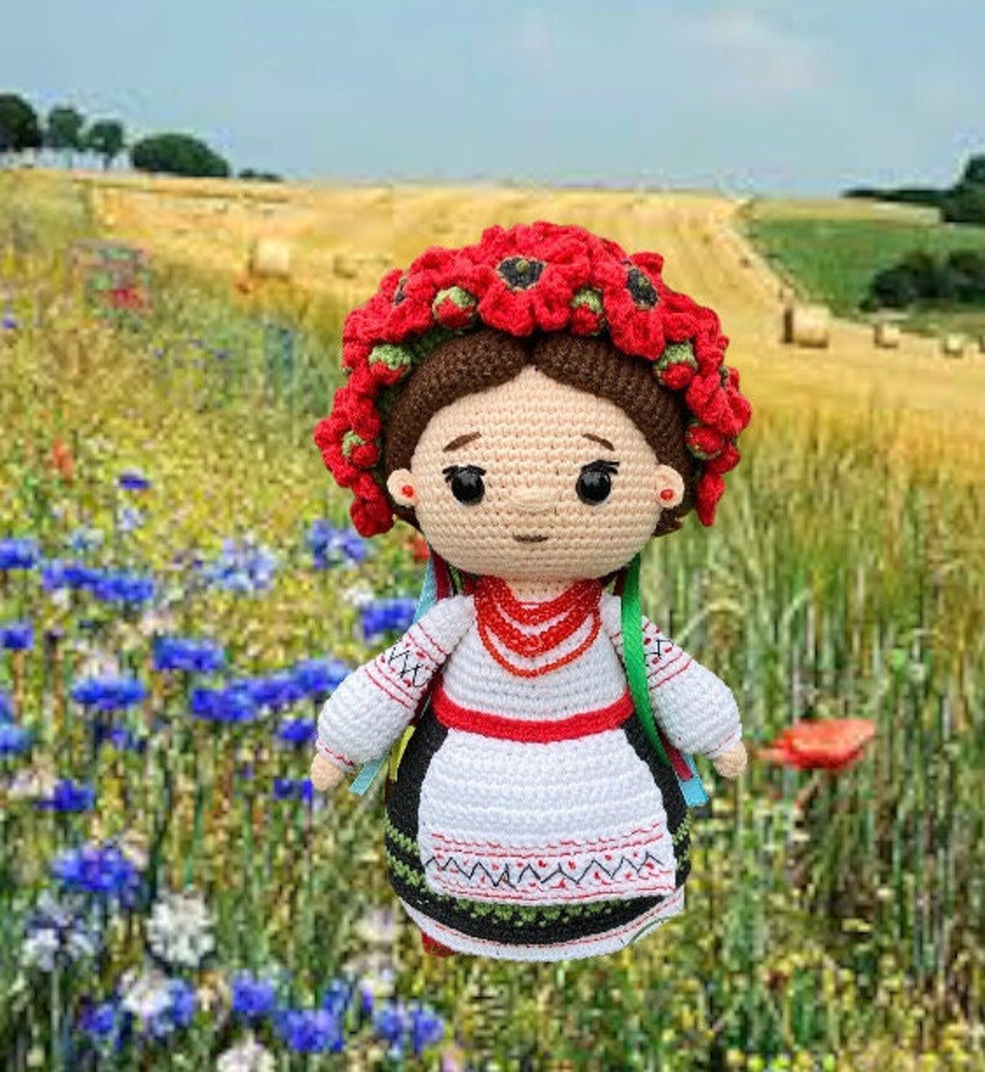 Souvenir Doll in the National Costume of Ukraine Collectible Handmade ...