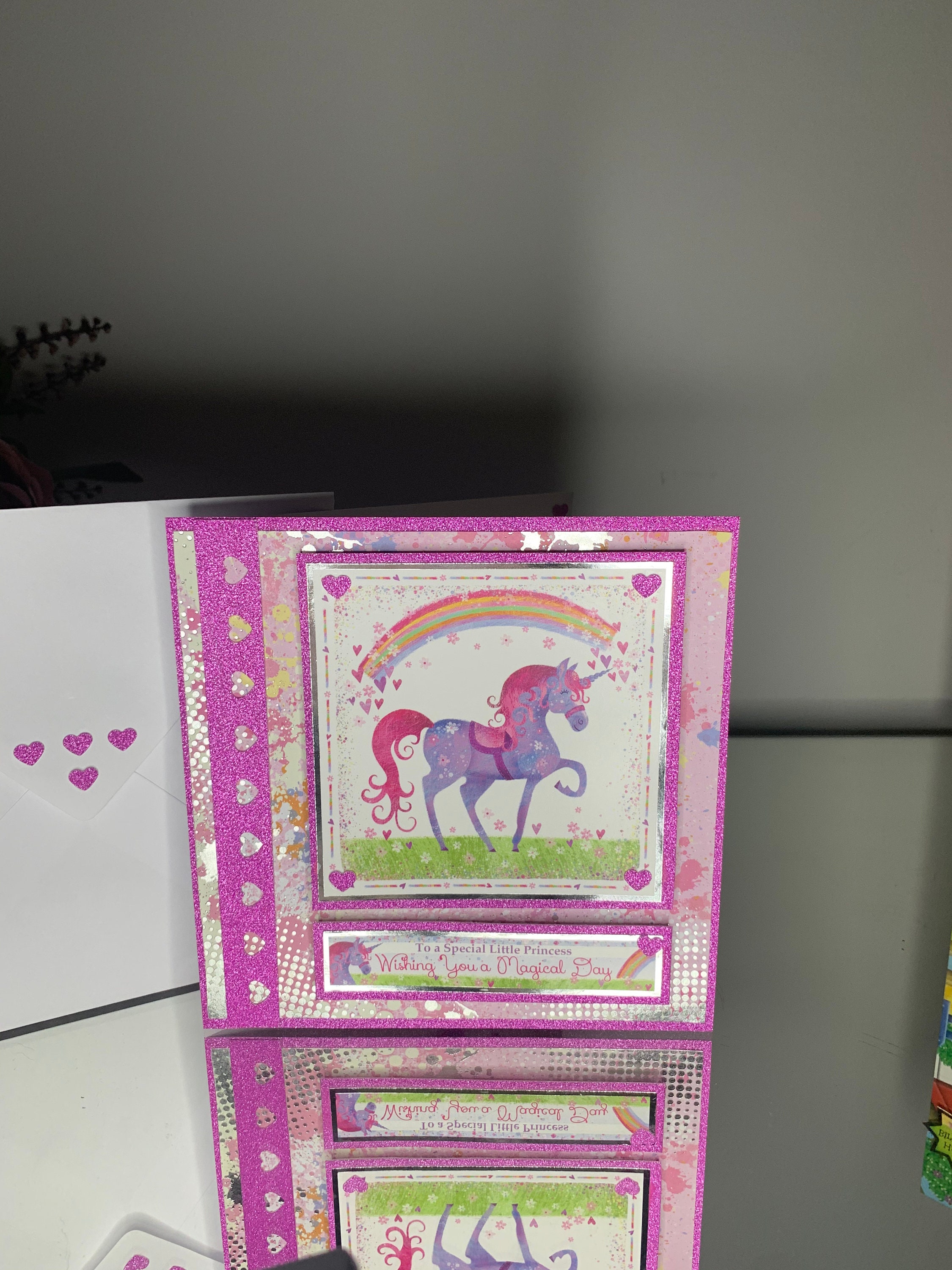 Stunning handmade little princess unicorn card - Etsy.de