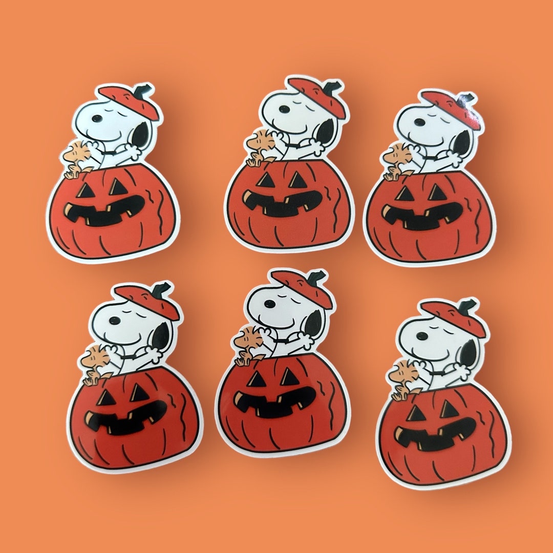 Pumkin Snoopy Sticker - Etsy