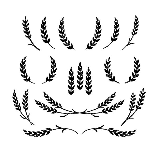Wheat Wreath Svg - Etsy