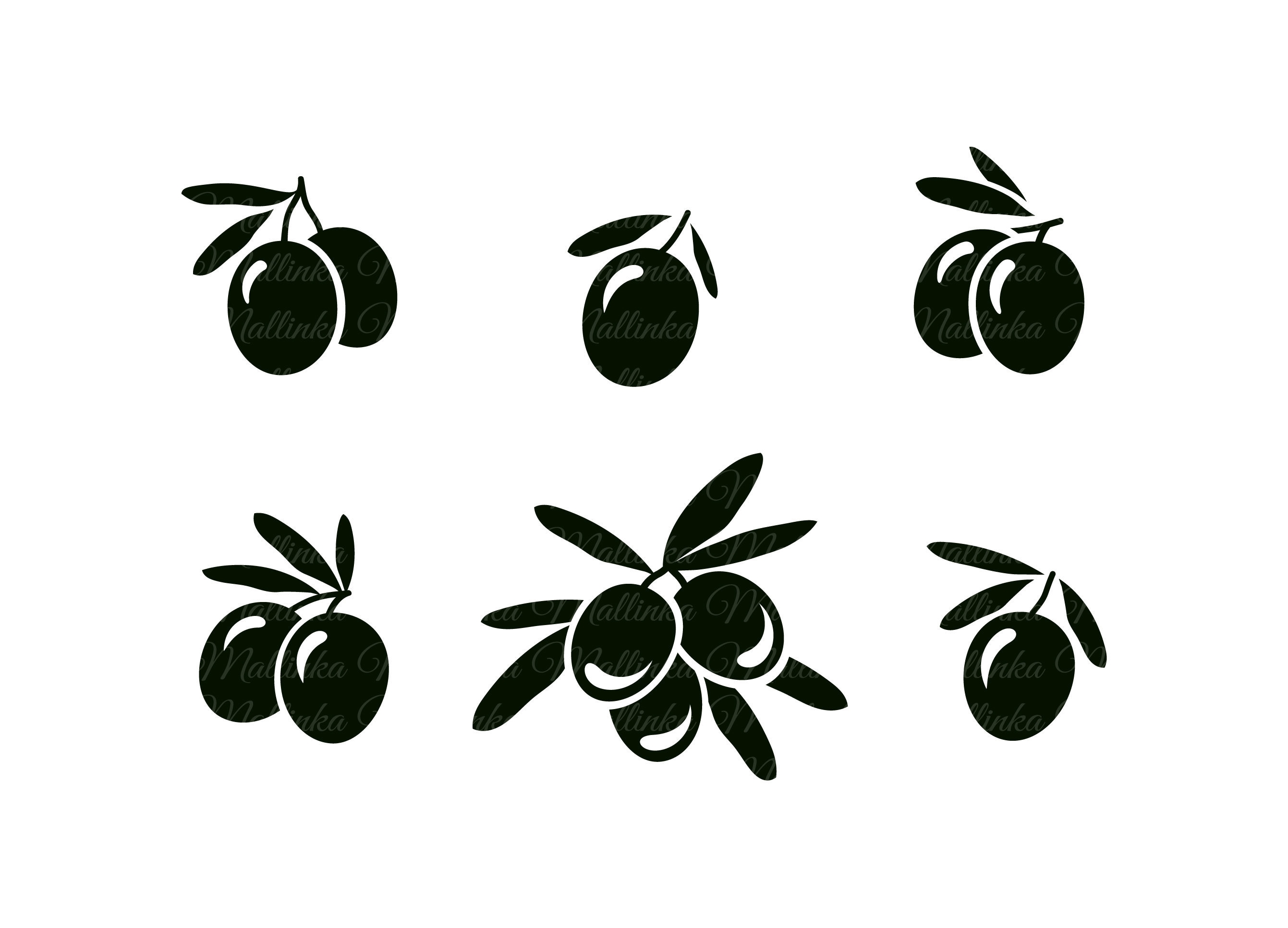 Olive Svg. Svg. Olive Branches Svg. Vector Elements. Silhouette. Cricut ...