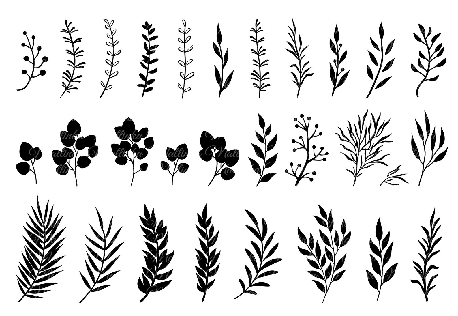 Eucalyptus svg. Ramas SVG. Eucalipto ramas svg hojas svg - Etsy España