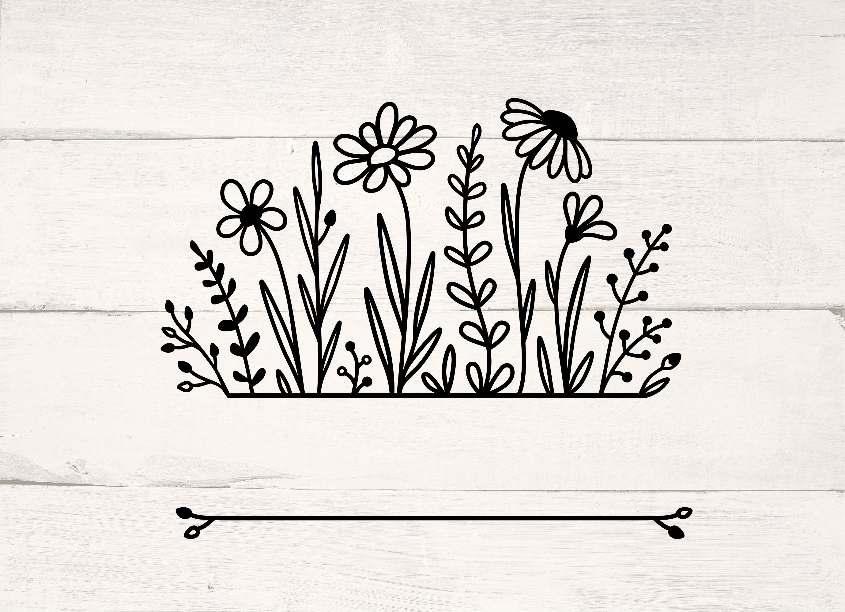 Flowers Svg, Flower SVG, Svg, Wildflowers, Daisy. Floral Decoration ...