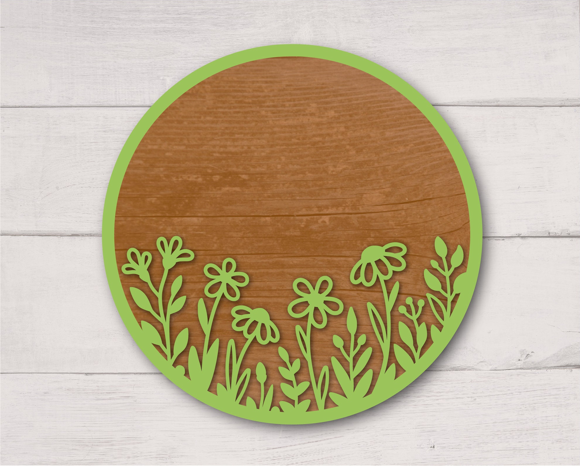 Flowers Svg. Round Flowers Pattern. Svg. Floral Round SVG. Wild Flowers ...