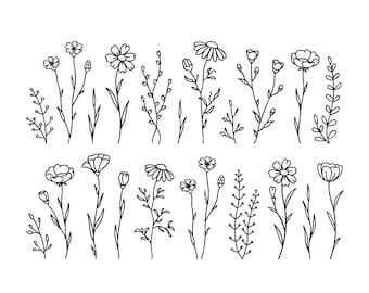 Pattern Svg. Floral Pattern. Svg. Wild Herbs. Wild Flower - Etsy