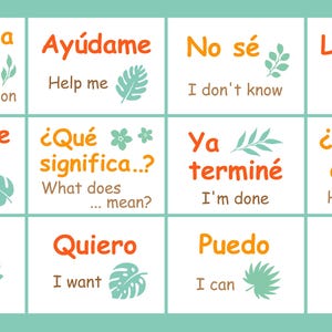Spanish Classroom Phrases Printable Poster Set, Spain, Spanish ...