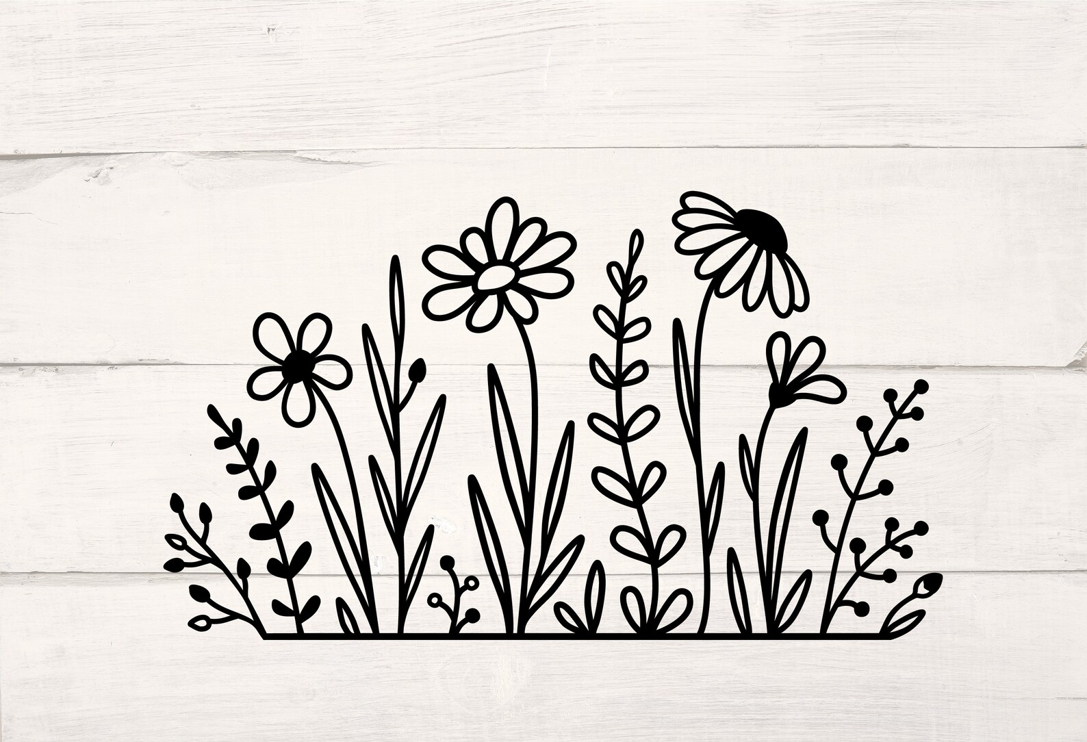 Flowers Svg, Flower SVG, Svg, Wildflowers, Daisy. Floral Botanical ...