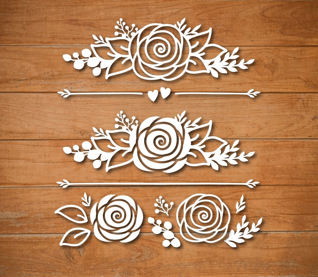 Roses Svg. SVG. Roses Flower With Eucalyptus Branches. Floral Botanical ...