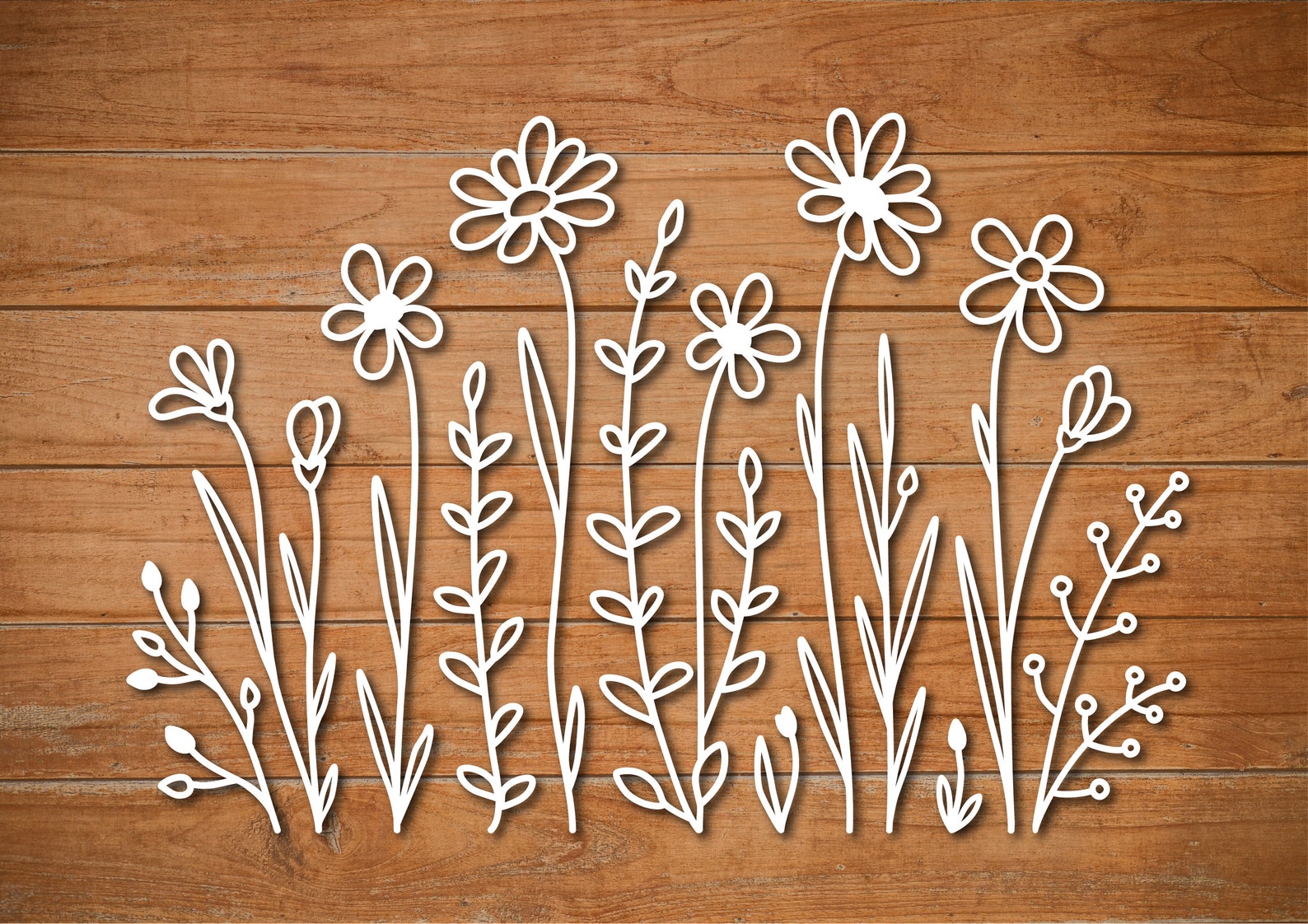 Flower, Flower SVG, Flowers, Svg, Wildflowers, Floral Botanical Pattern ...