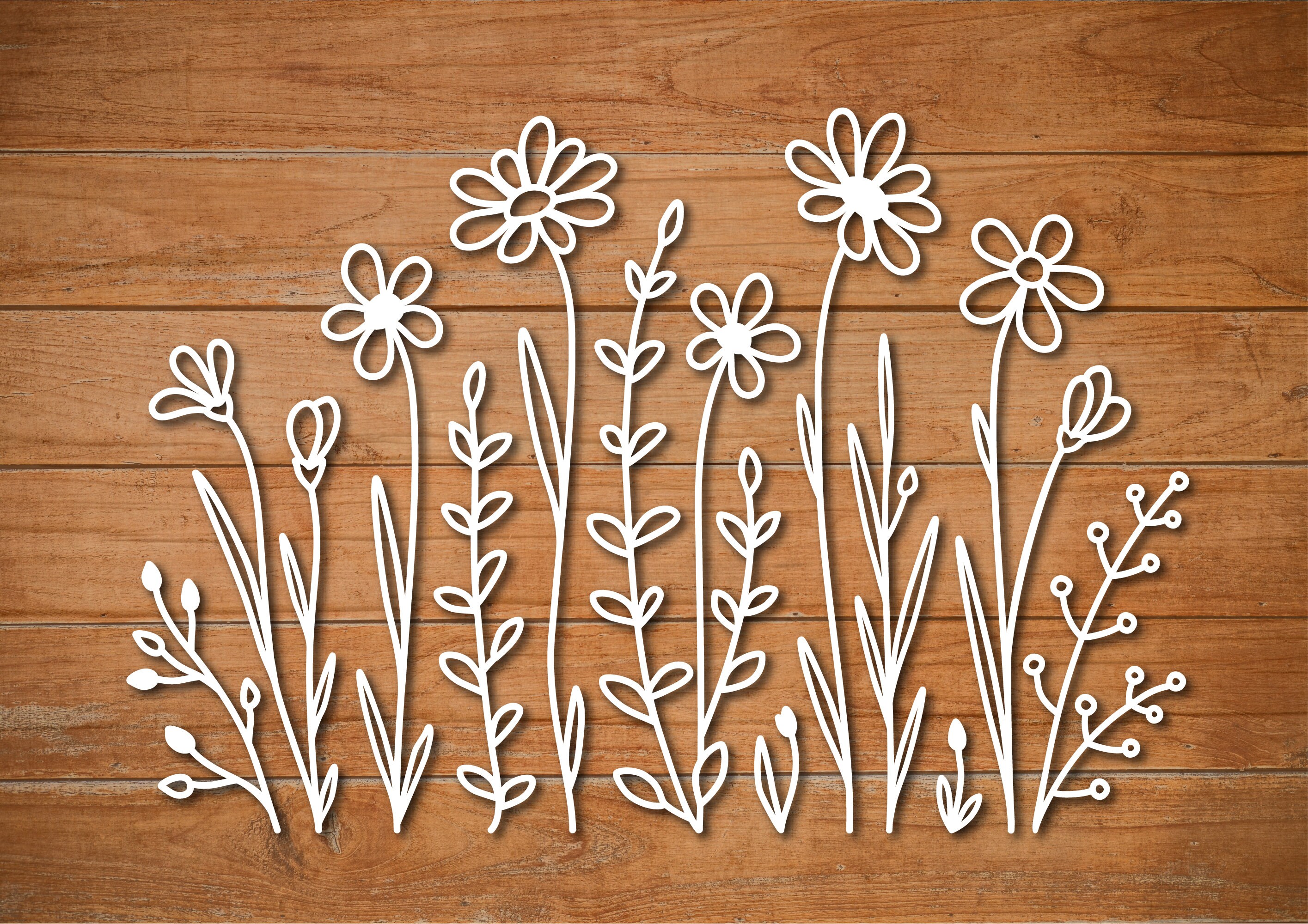 Flower, Flower SVG, Flowers, Svg, Wildflowers, Floral Botanical Pattern ...