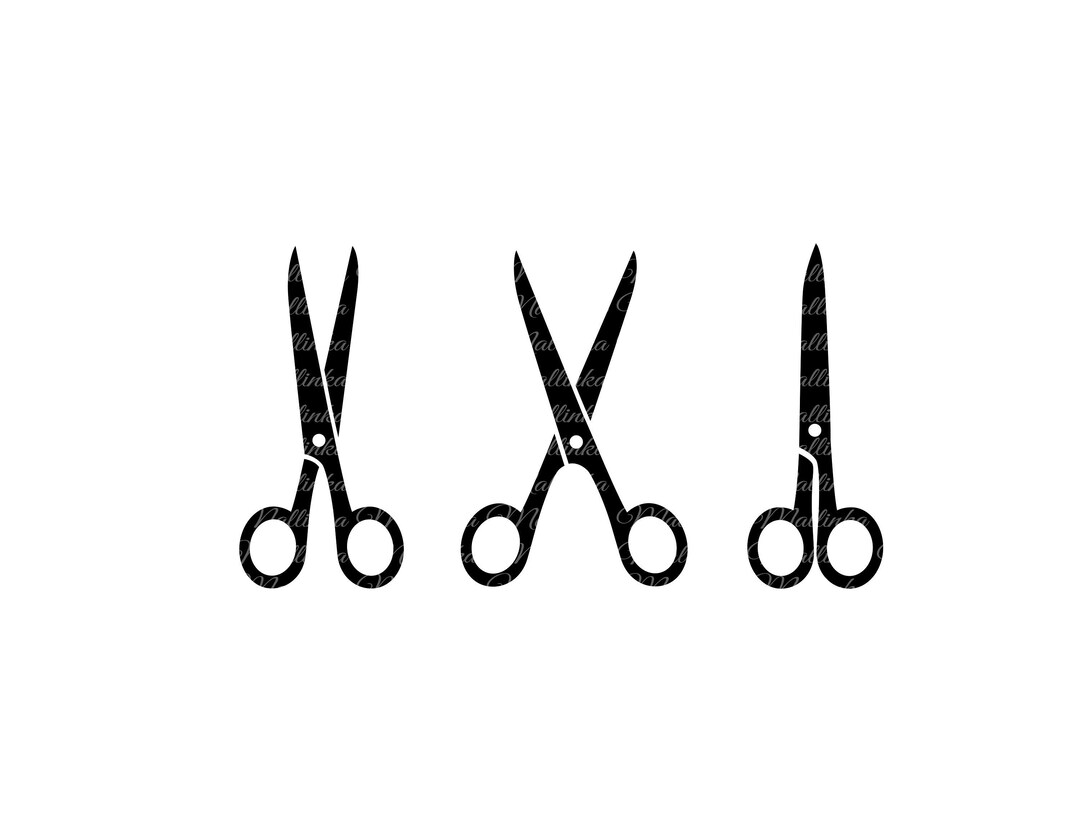 Scissors. Scissors Svg. Svg. Hair Salon Accessories Set. Vector. Cricut ...