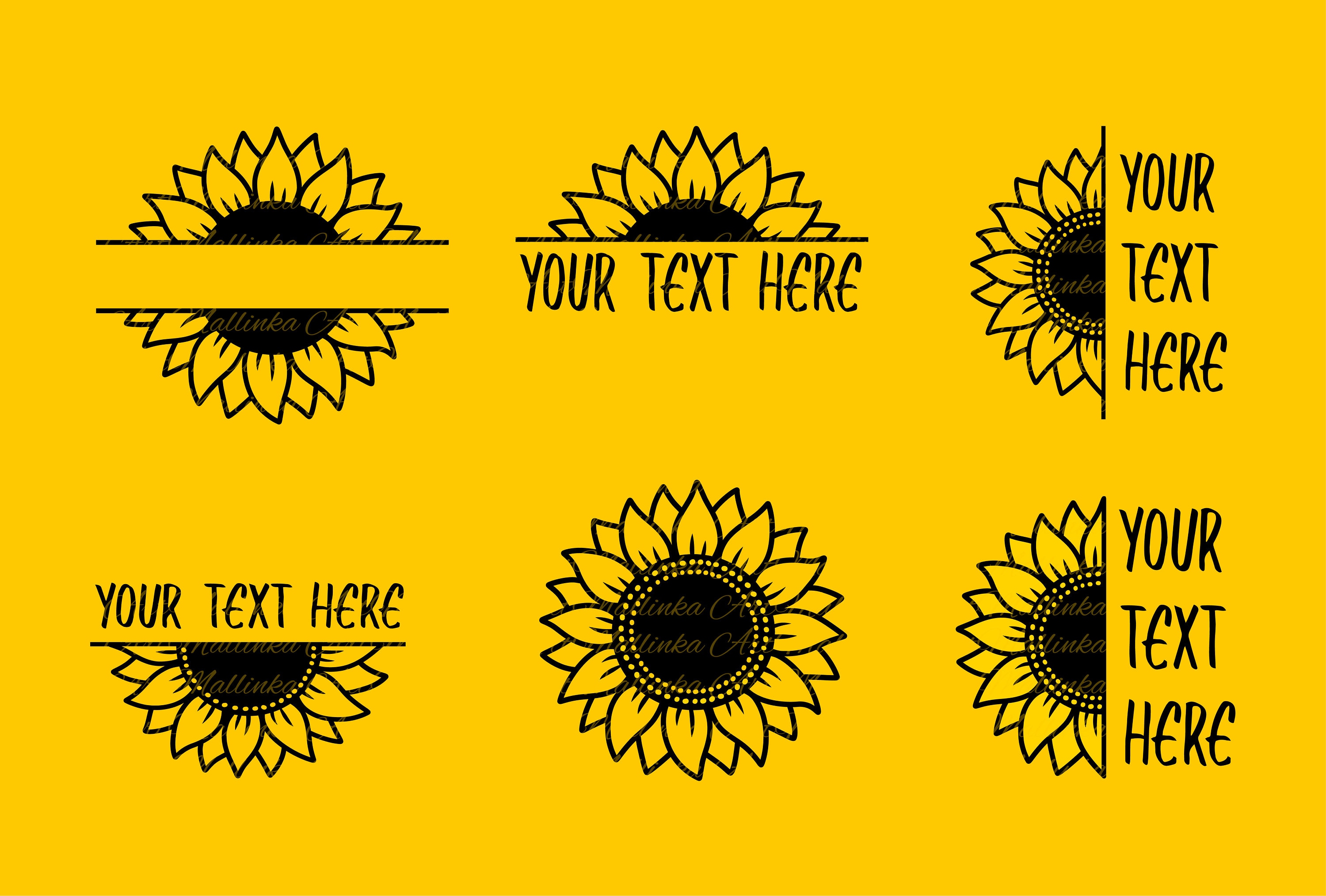Sunflower Svg. Sunflower. Hand Drawn Flowers. Sunflower Vector. Flower ...