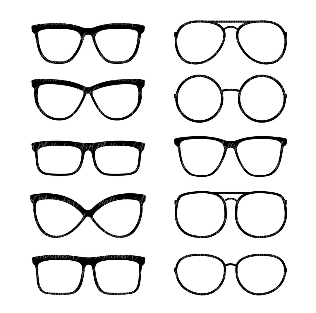 Eyeglasses Svg, Glasses SVG, Sunglasses Svg, Eyeglasses Frames ...