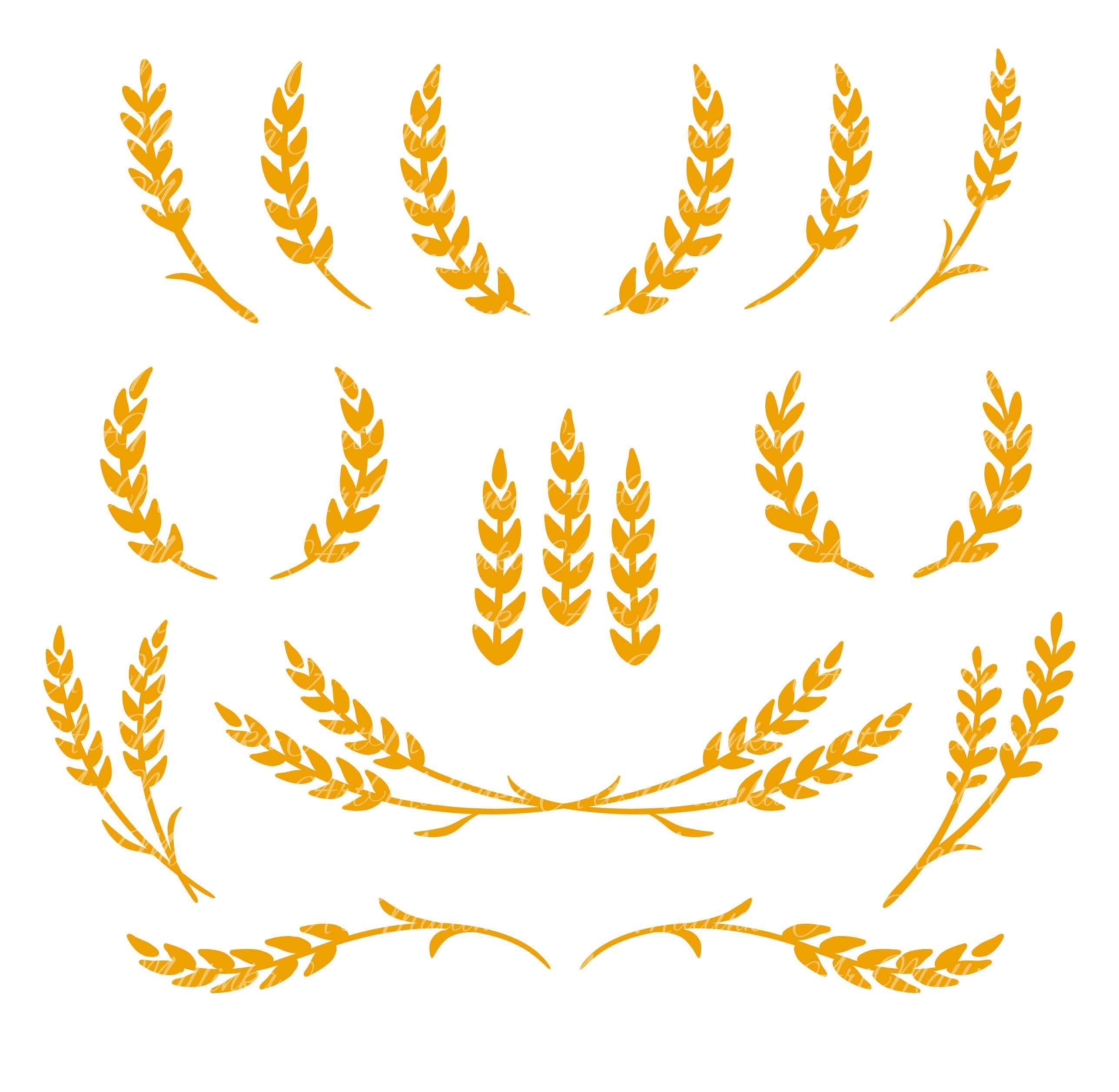 Wheat SVG Bundle, Wheat SVG, Wheat, SVG, Barley, Oatly, Grain Svg ...