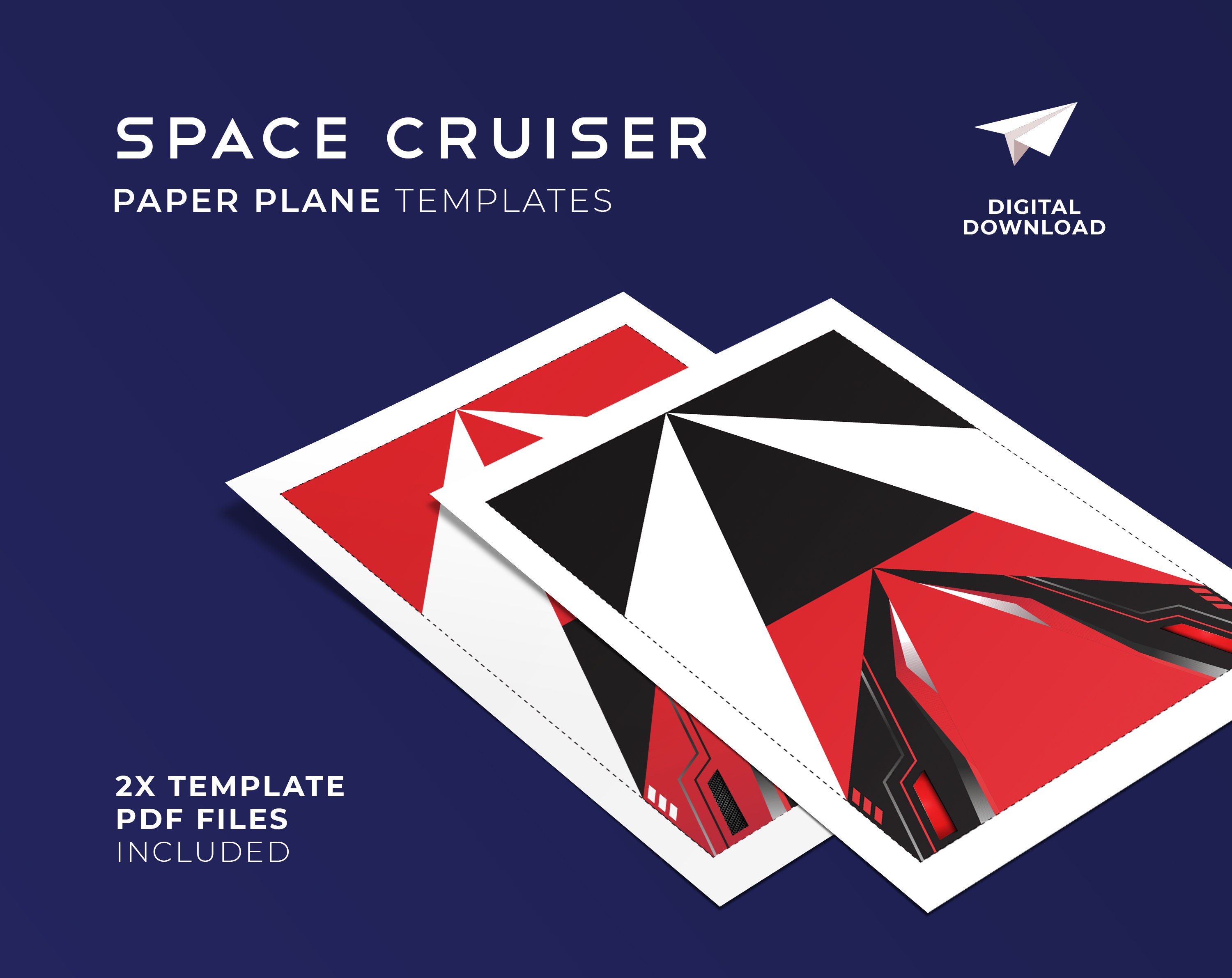 Paper Plane Template Instant Download Printable Plane Home and School ...