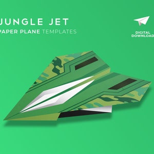 Paper Plane Template Instant Download Printable Plane Home and School ...