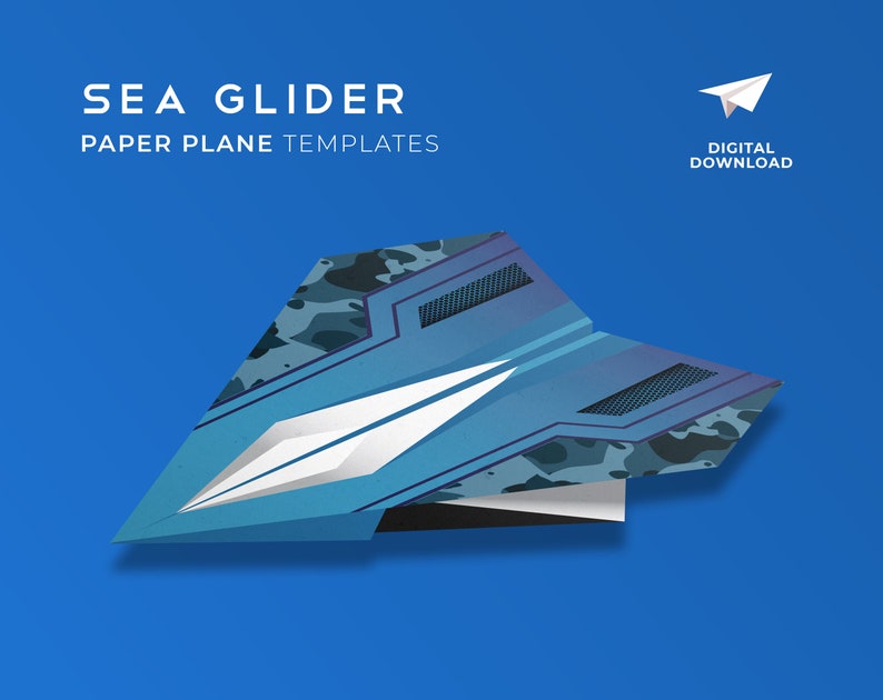Paper Plane Template | Instant Download | Printable Plane | Home and ...