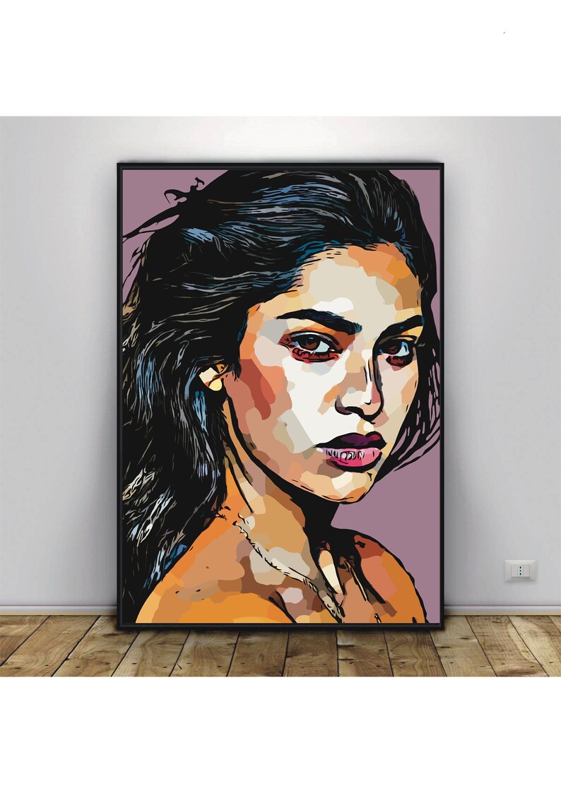 Portrait Canvas ctcartdesign Print Portrait Poster Portrait Gift For ...