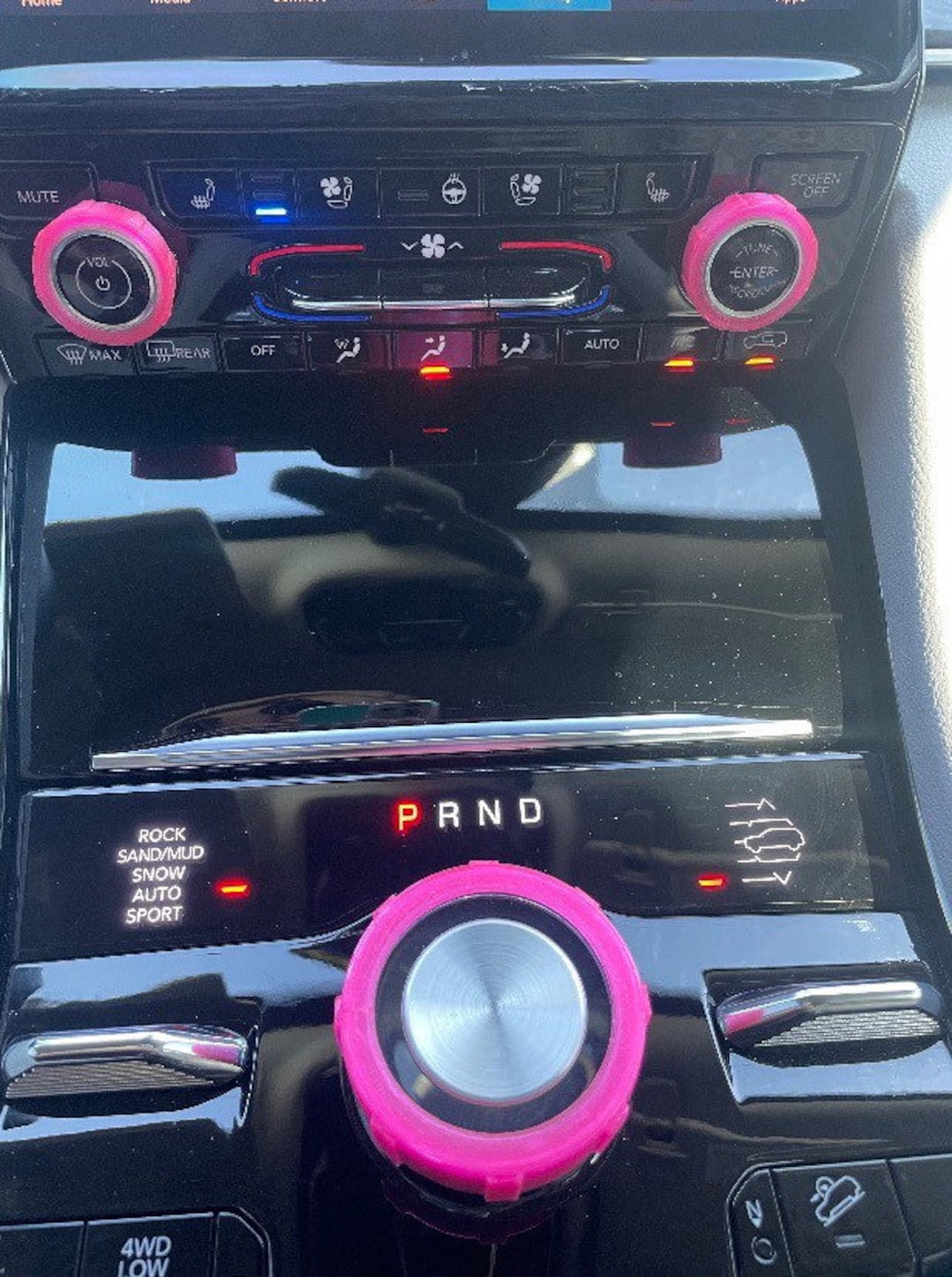 Knob Cover Set for Jeep Grand Cherokee L 2021, 2022 Jeep Grand Cherokee 4XE Interior Accessories ...