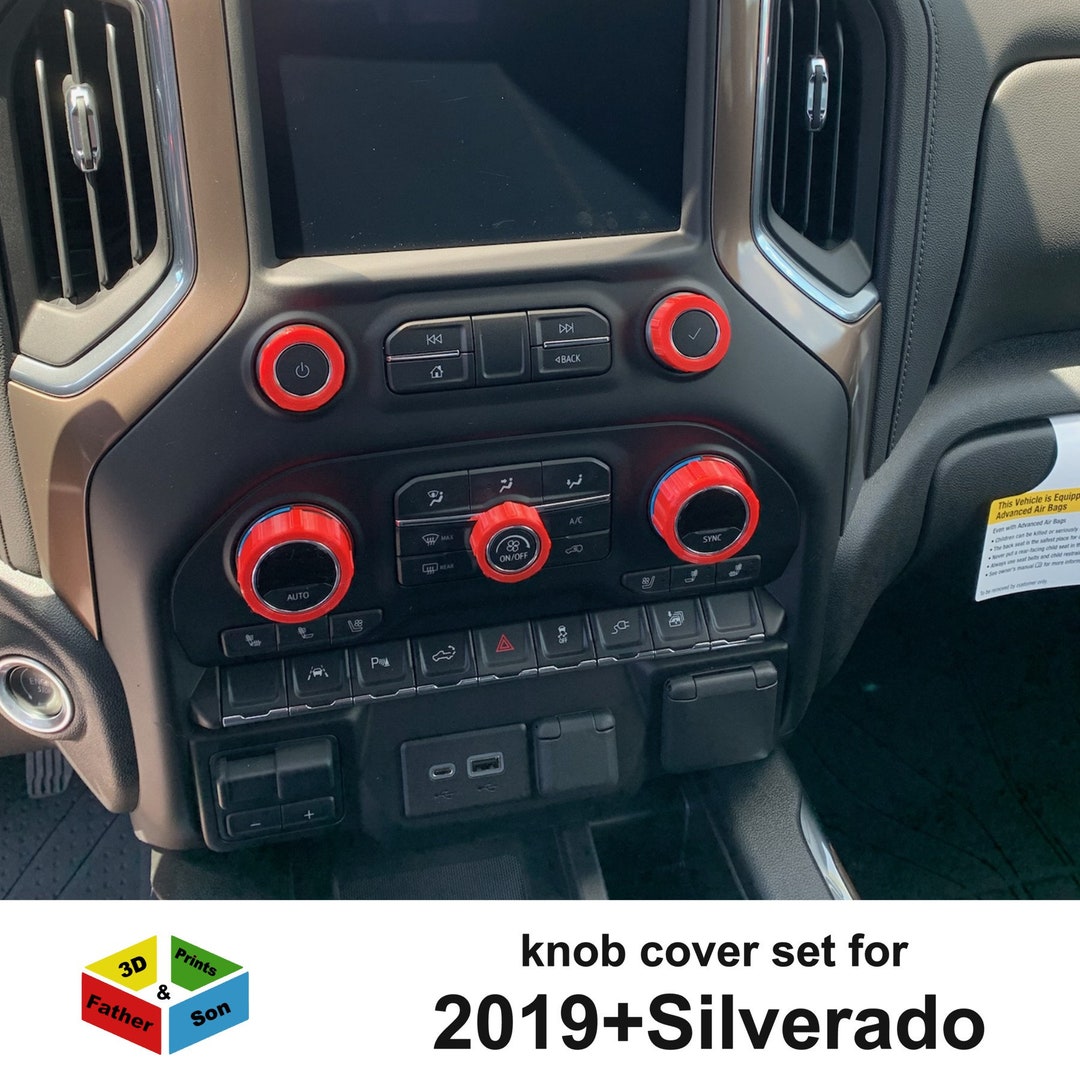 Knob Cover Set for Chevy Silverado 2019 Interior Accessories Knob Covers Etsy