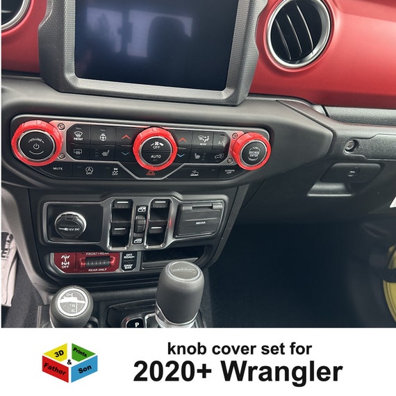 Knob Cover Set for Jeep Wrangler 2020 Jeep Gladiator Large Style Knobs Only Interior Accessories Knob Covers Etsy