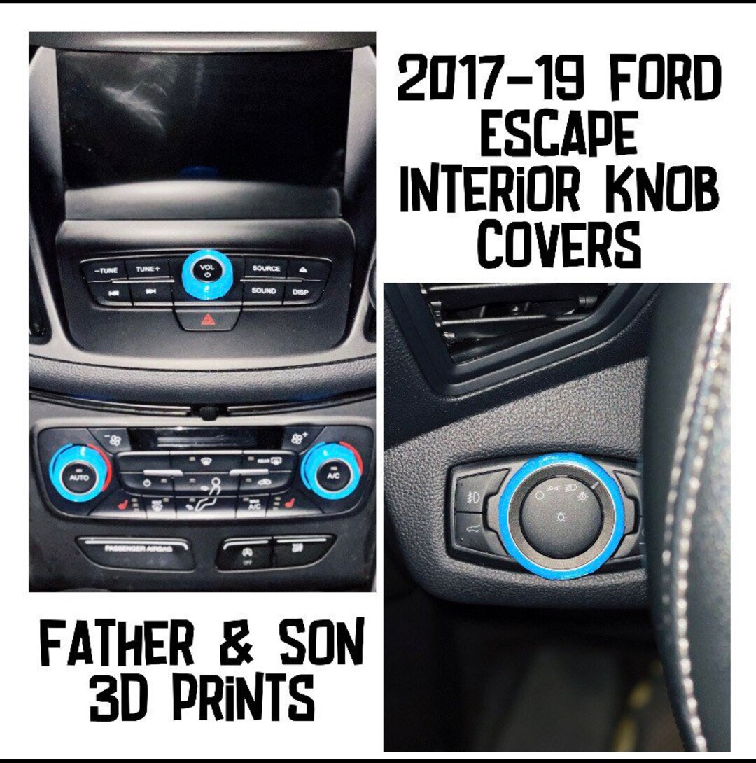 Knob Cover Set for Ford Escape 2017-2019 Interior Accessories Knob ...