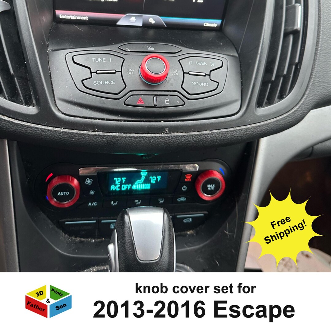 Knob Cover Set for Ford Escape 2013-2016 Interior Accessories Knob ...