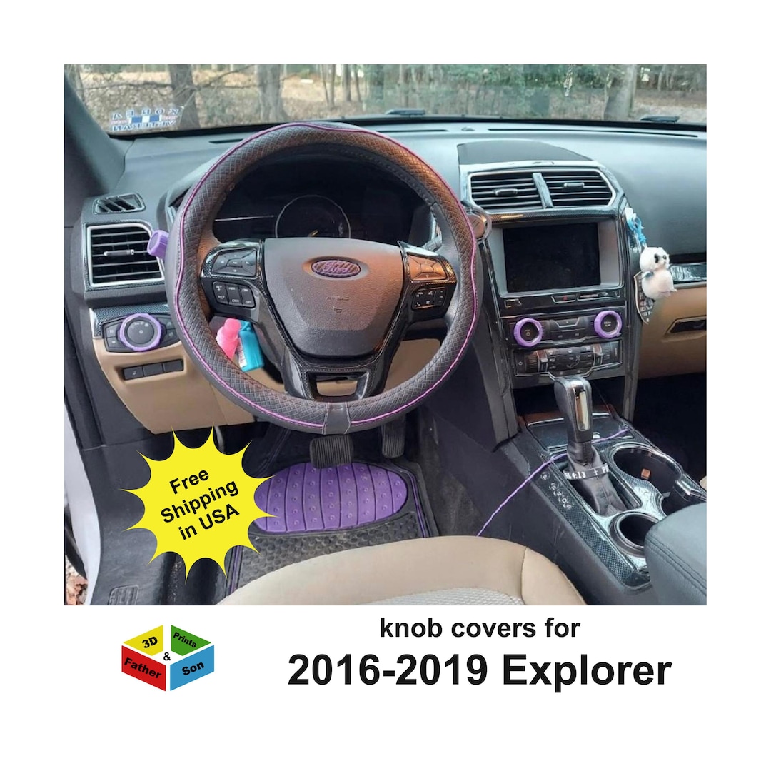 Knob Cover Set for Ford Explorer 2016-2019 Interior Accessories Knob ...