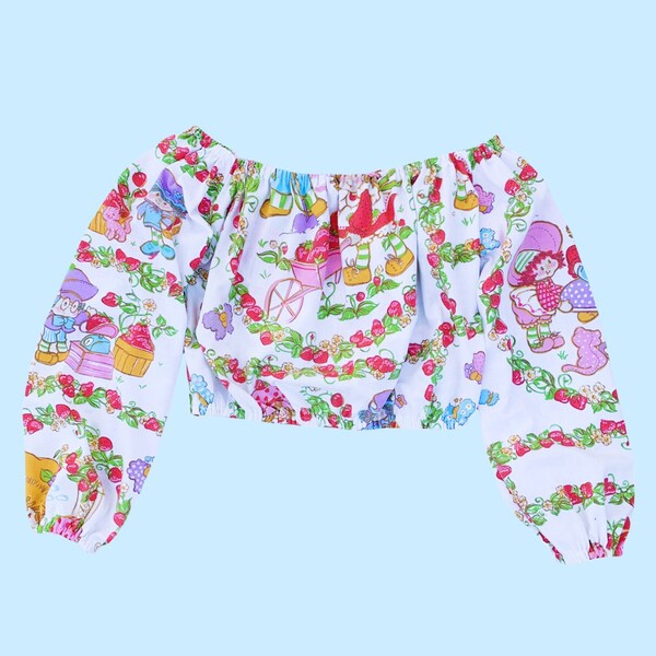 Off Shoulder Peasant Crop Top - Etsy