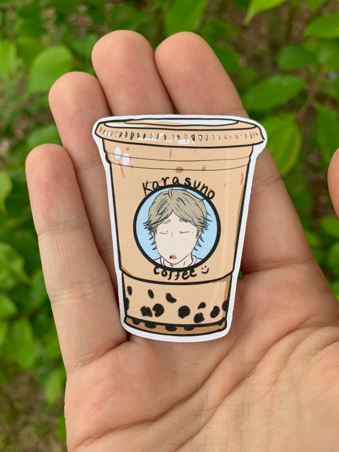 Volleyball Boy- Sugawara Boba Tea Sticker - Etsy
