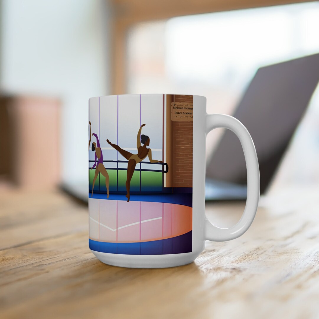 Black Women Dance Mug Dancer Mug Black Woman Art Black Girl Mug African ...