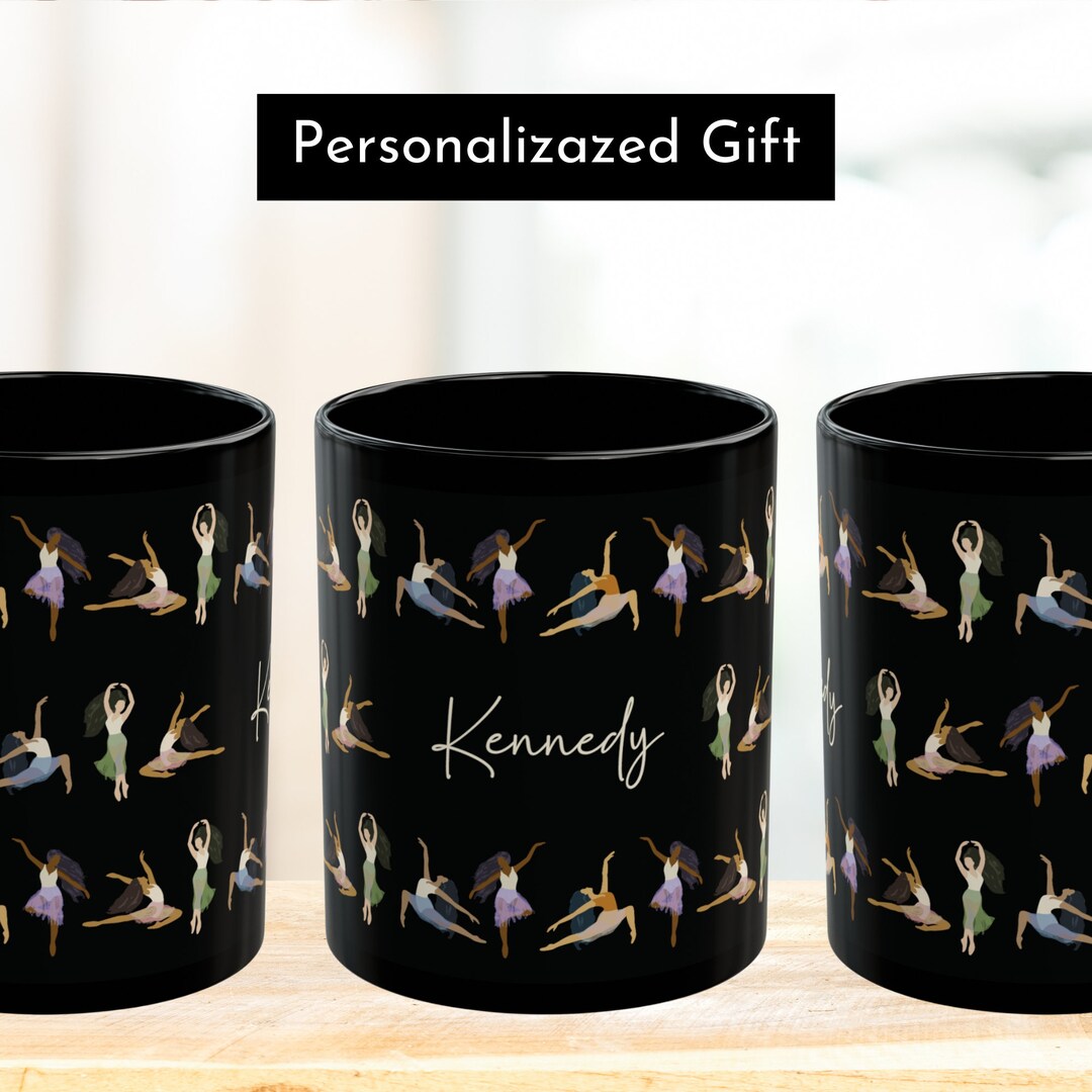 Customized Dancer Name Mug, Personalized Ballet Coffee Mugs, Dance ...