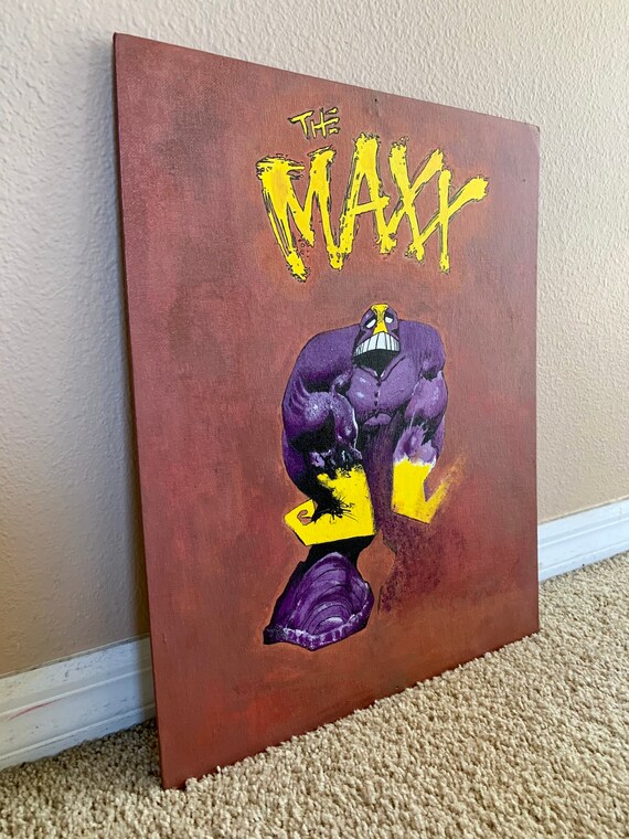 The Maxx 17 Original 16x20 Painting comic Book Fan Artwork - Etsy