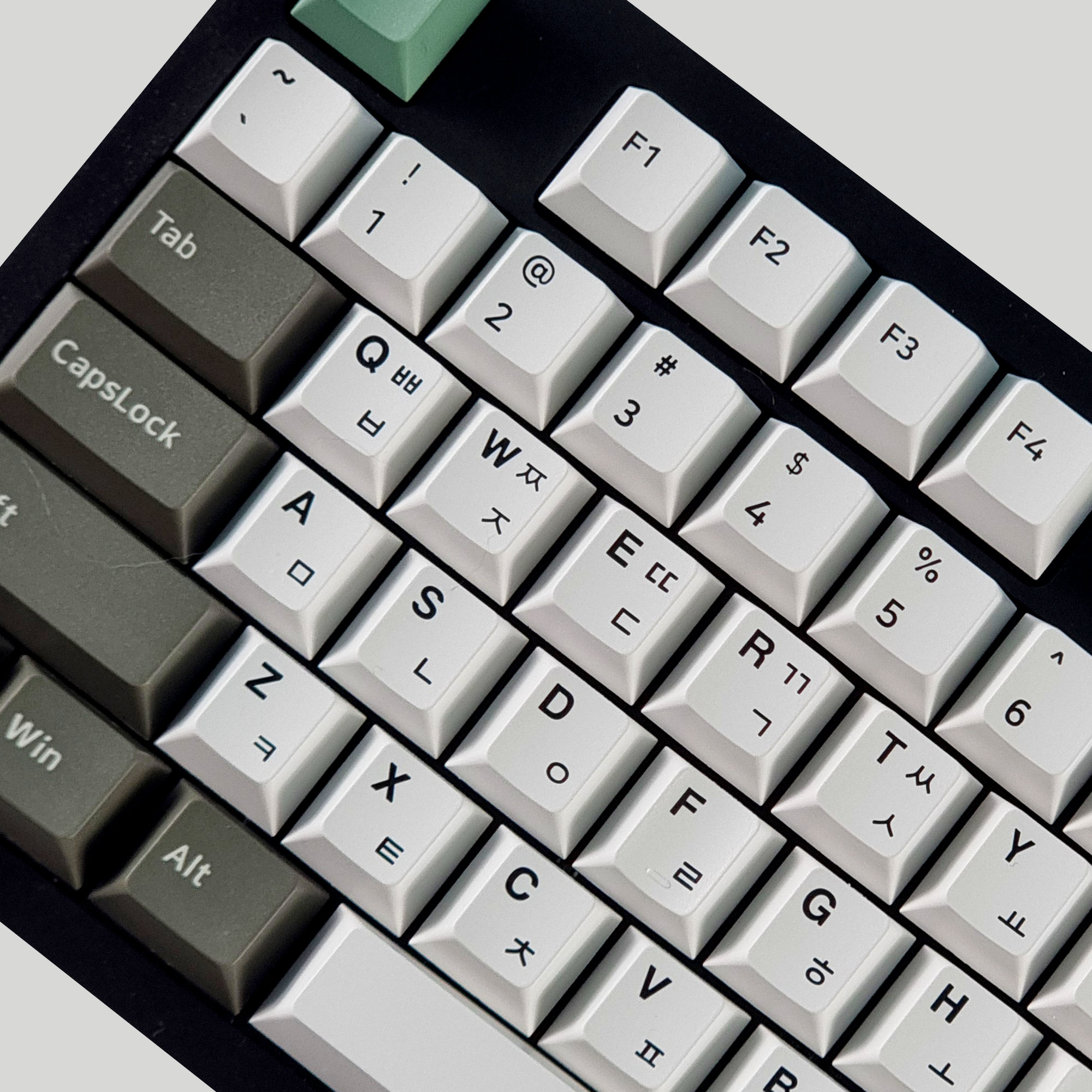 108 Keys Olive Tree Korean Keycap Set, PBT, Cherry, Hangul Keycaps ...